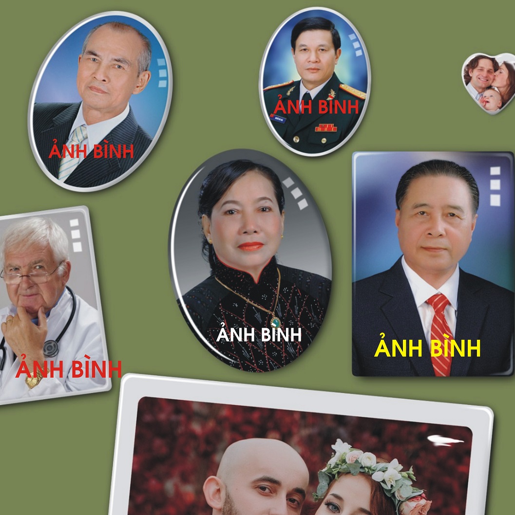 Bàn lễ đá và ảnh men là hai sản phẩm trực tiếp